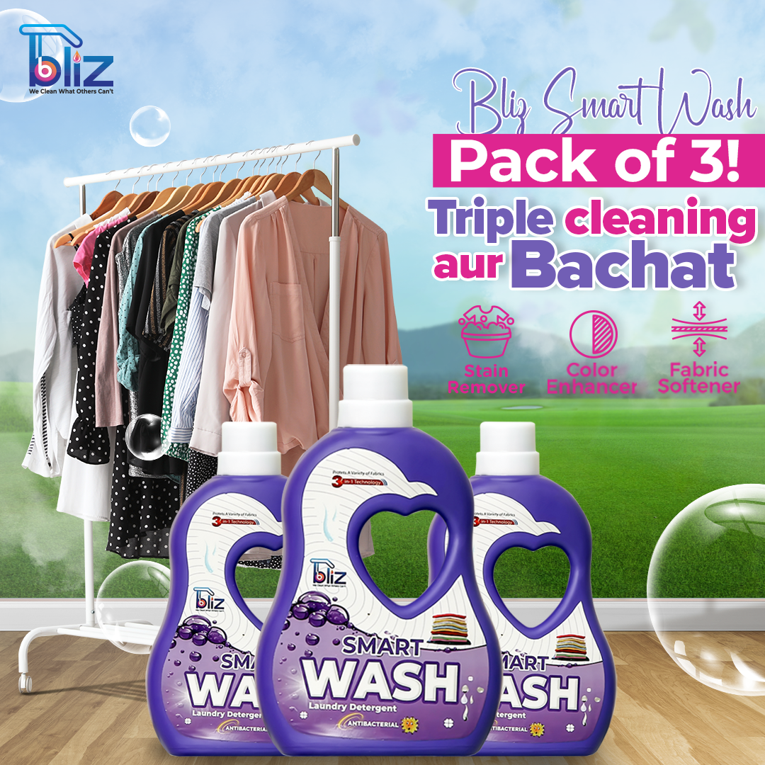 Bliz Smart Wash Pack of 3 (500ML Each) – Triple the Power, Triple the ...